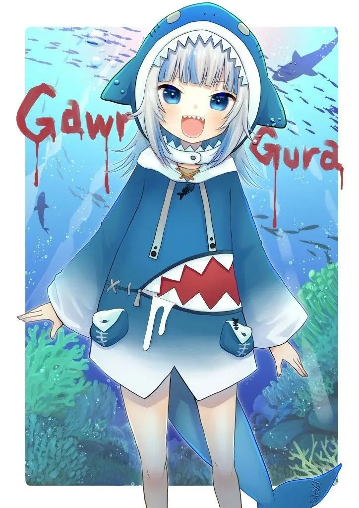 Gawr gura: la chica tiburón que conquistó el entorno del anime vtuber ...